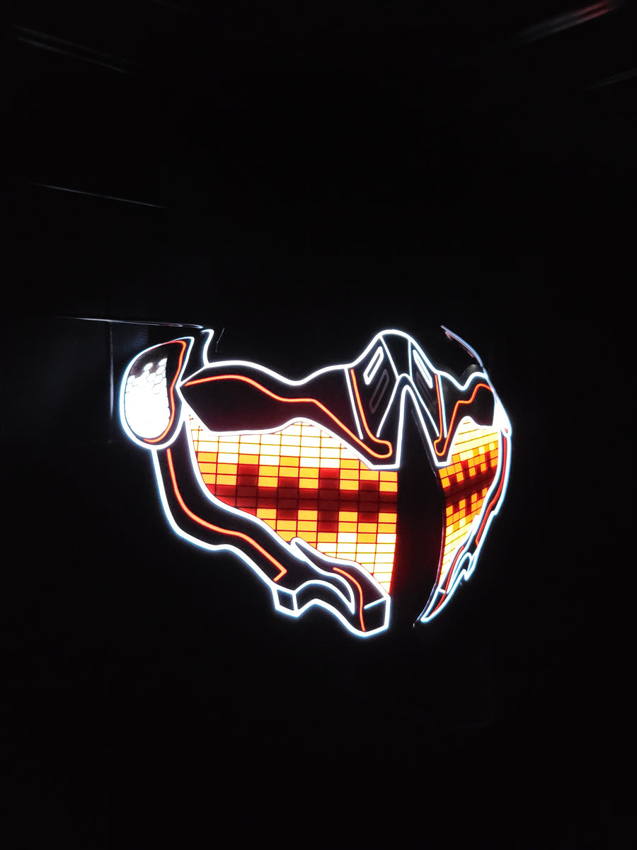 Sound activated red robot Mask – Closetgeekllc